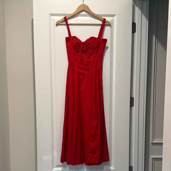 House of CB | Dresses | House Of Cb Elegant Red Strap Dress | Poshmark